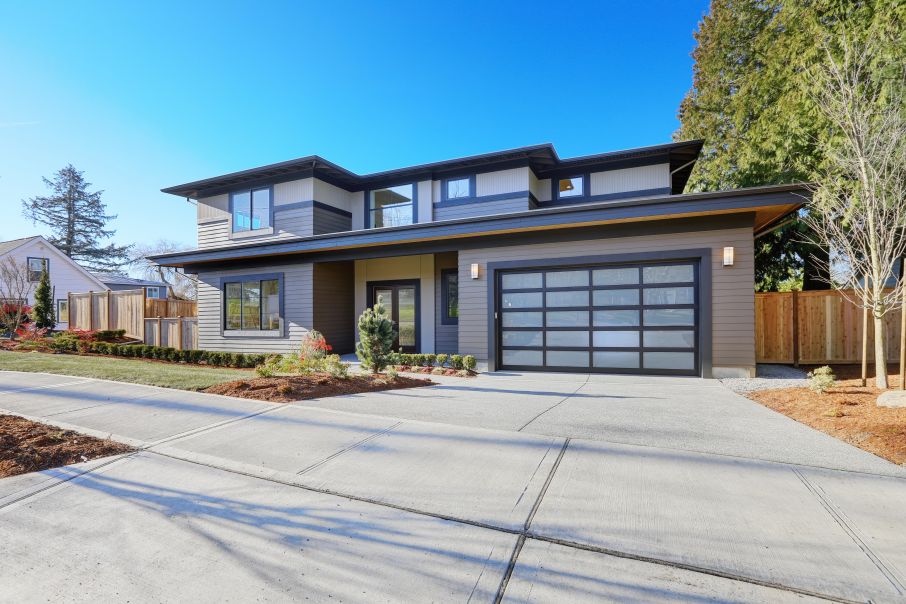 Medium Modern Clapboard Home
